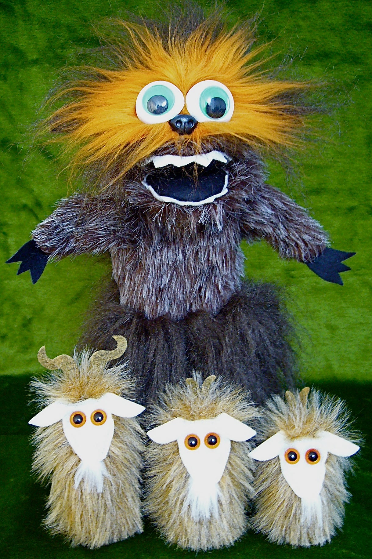 BACKORDER Troll Hand Puppet & 3 Billy Goats (Finger Puppets) – The Kiwi ...